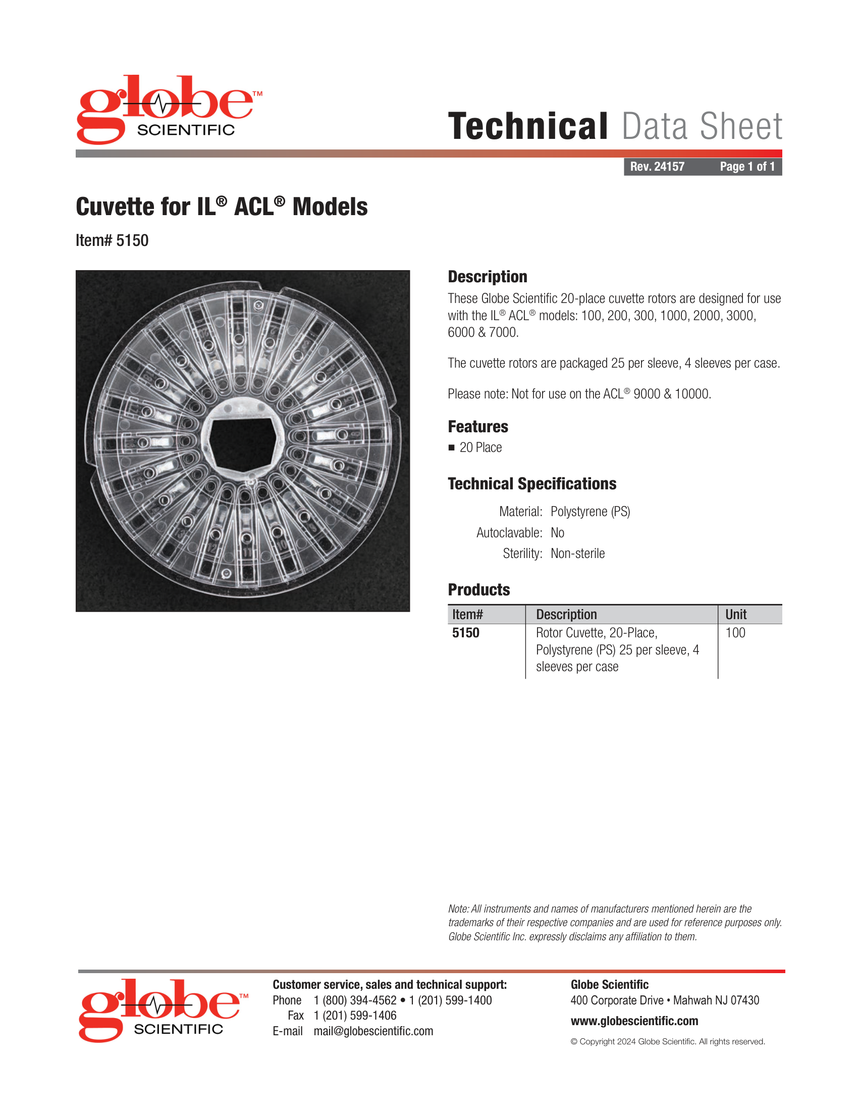 TDS-5150_rev2024 – Globe Scientific