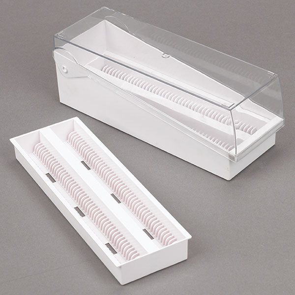 Microscope Slide Storage Box with Removable Tray from Globe Scientific