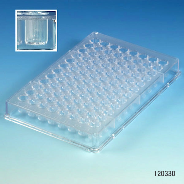 Microtitration Plate, 96-Well, Flat Bottom, PS – Globe Scientific