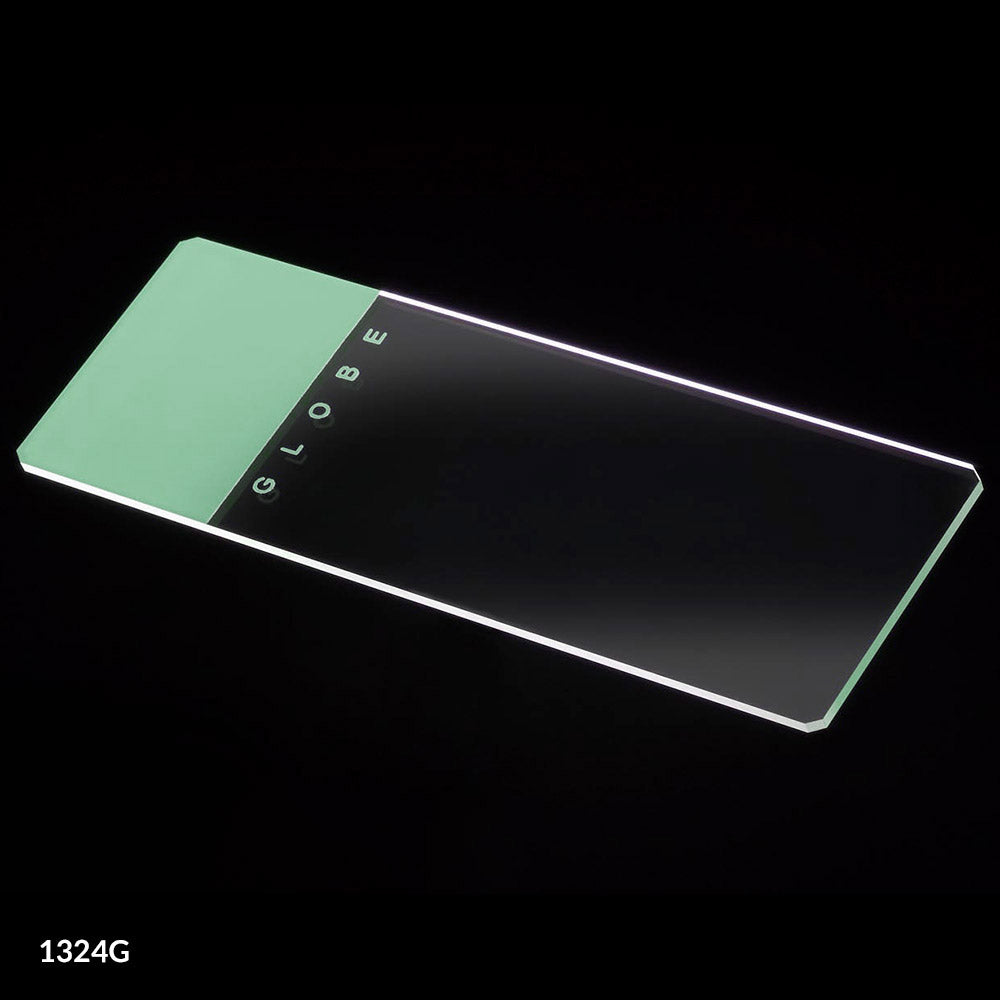 Microscope Slides, Glass, 25 x 75mm, 90° Ground Edges with Safety Corn ...
