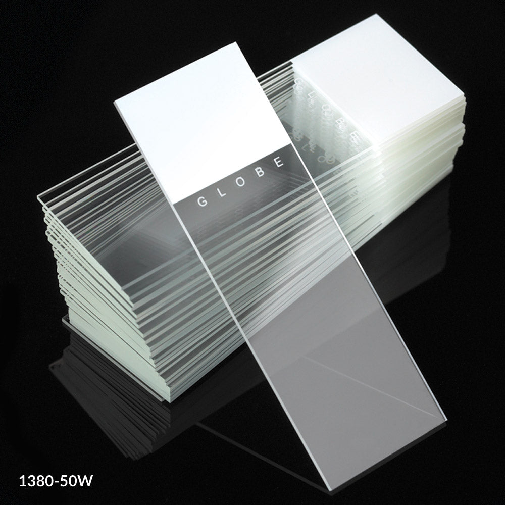 Microscope Slides, Diamond White Glass, 25 x 75mm, 90° Ground Edges, W ...
