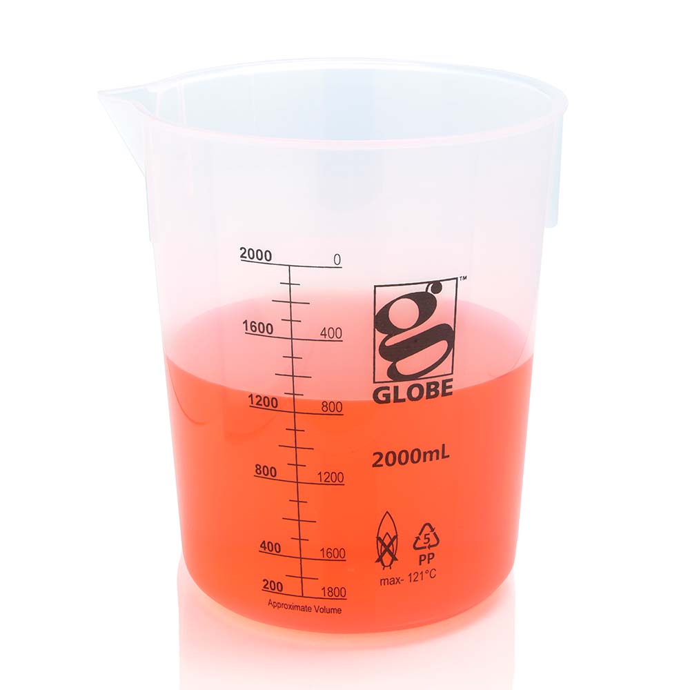 2000mL Beaker, Diamond Essentials, Griffin Style, Low Form, Printed Gr ...