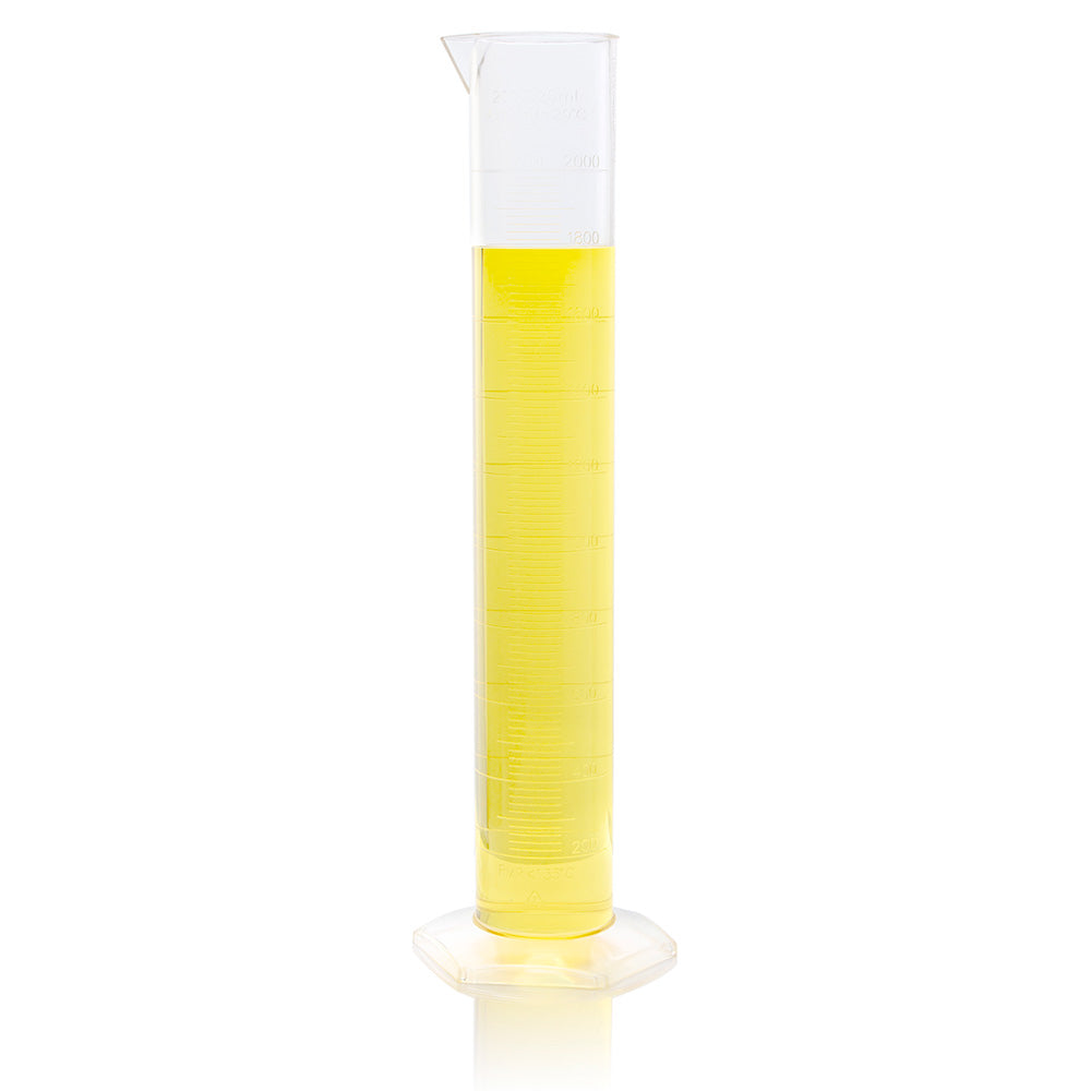 2000mL Cylinder, Measuring, Diamond Essentials, Class A, PMP, Molded G ...