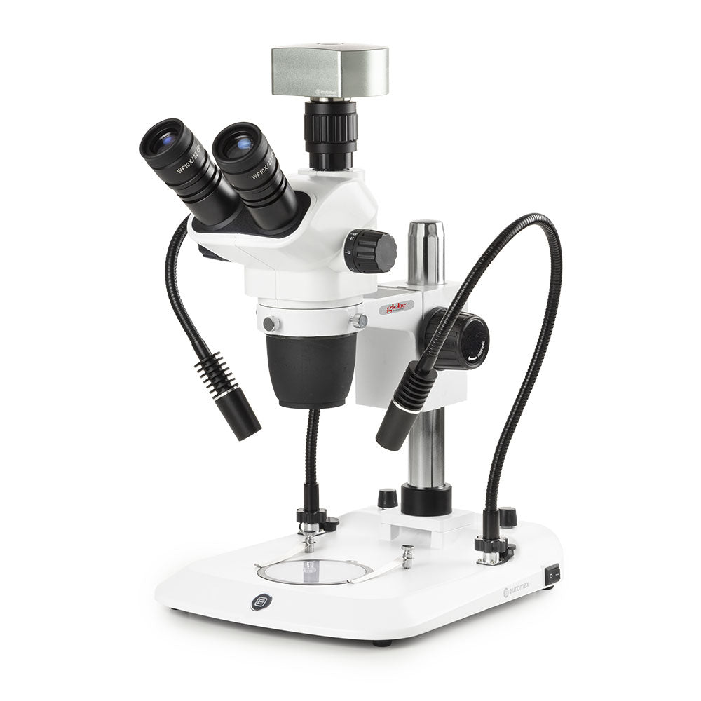 Trinocular stereo zoom microscope Nexius, Zoom Evo,2 LED lights w/Goos ...