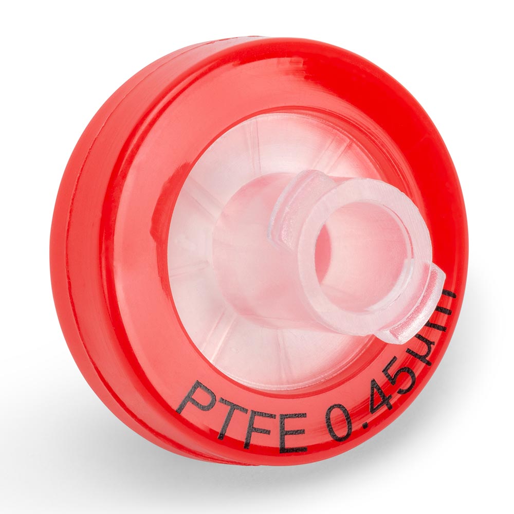 Syringe Filter, PTFE Hydrophobic Membrane, 0.45μm Porosity, 13mm Diame ...